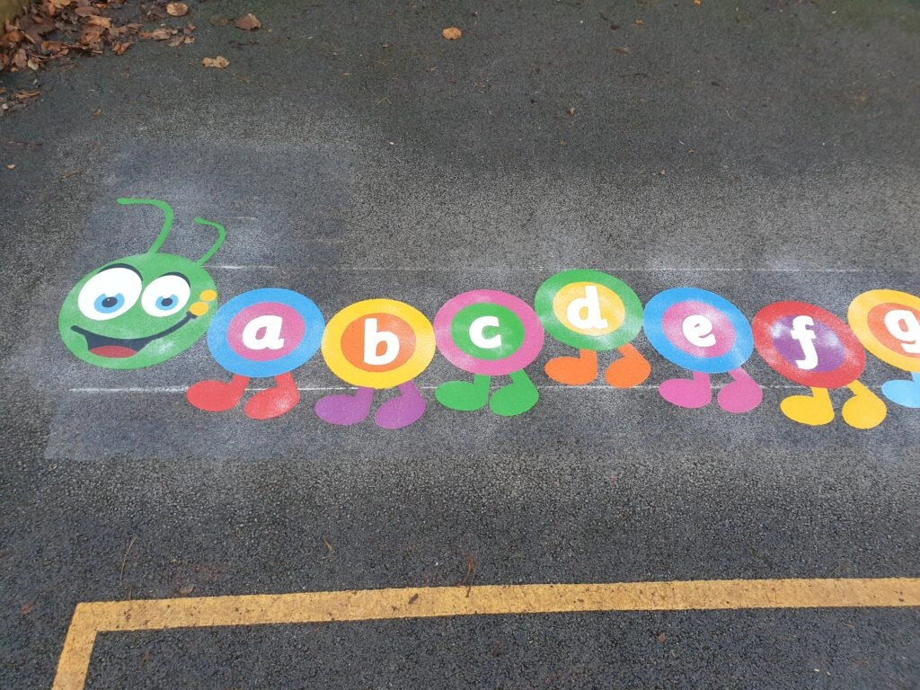 Letter Games Playground Marking Gallery - Uniplay - Playground Markings